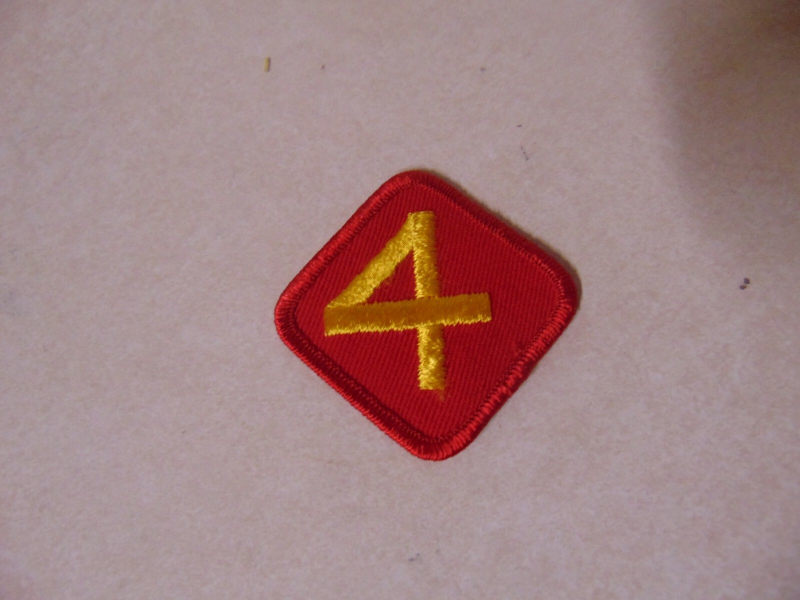 MILITARY PATCH SEW ON OLDER UNITED STATES MARINE CORPS 4TH MARINES ...