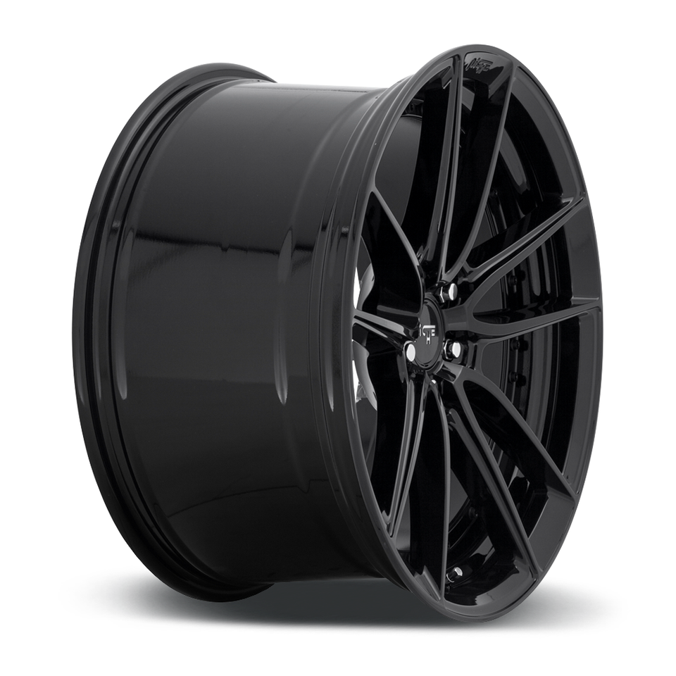 Set 4 Niche M223 Dfs 18x8 5x4.5 Gloss Black Wheels 18" 40mm Rims | eBay