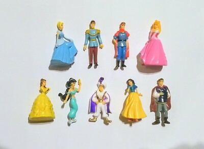 DISNEY COUPLES PRINCESSES & PRINCES FIGURES SET - FIGURINES ...