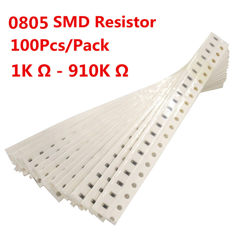 100Pcs 0805 SMD Resistor Resistors 1K - 910K Ohm kΩ 1% 1-910 kΩ | eBay