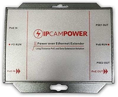 POE Powered 2 Port Switch & Network Cat5 Cat6 Midspan Cable Range ...