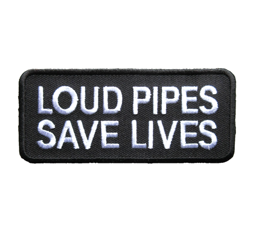 🔥LOUD PIPES SAVE LIVES MOTORCYCLES BIKERS VEST JACKET EMBROIDERED IRON ON PATCH | eBay