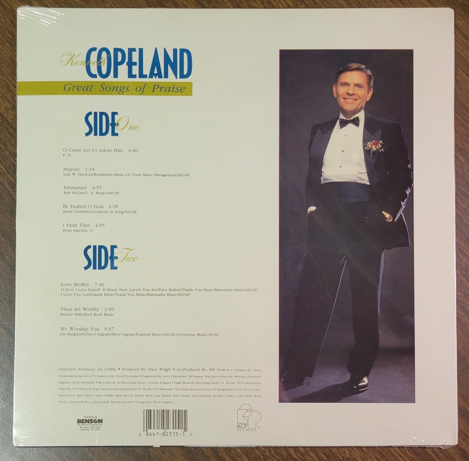 SEALED LP Kenneth Copeland "Great Songs Of Praise" NM- / VG+ | eBay