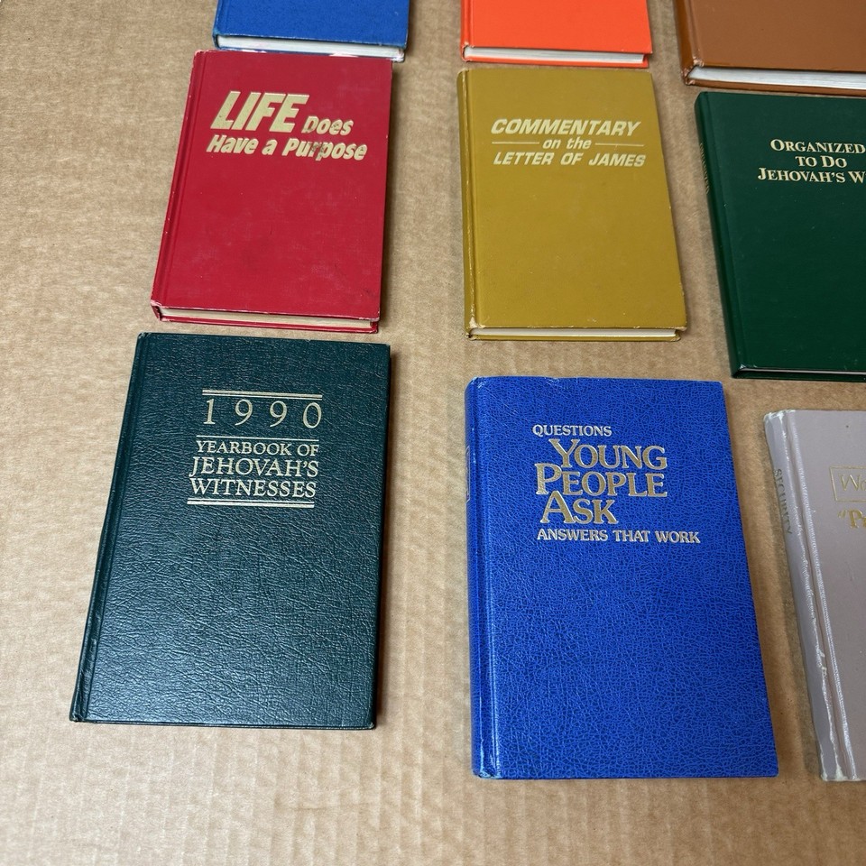 Lot of 12 Jehovah's Witnesses Books Hardcover Vintage Watch Tower | eBay