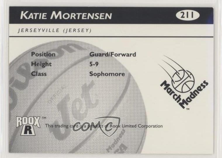 1994-95 Roox IHSA AA March Madness '95 Girls Katie Mortensen (Full Body ...
