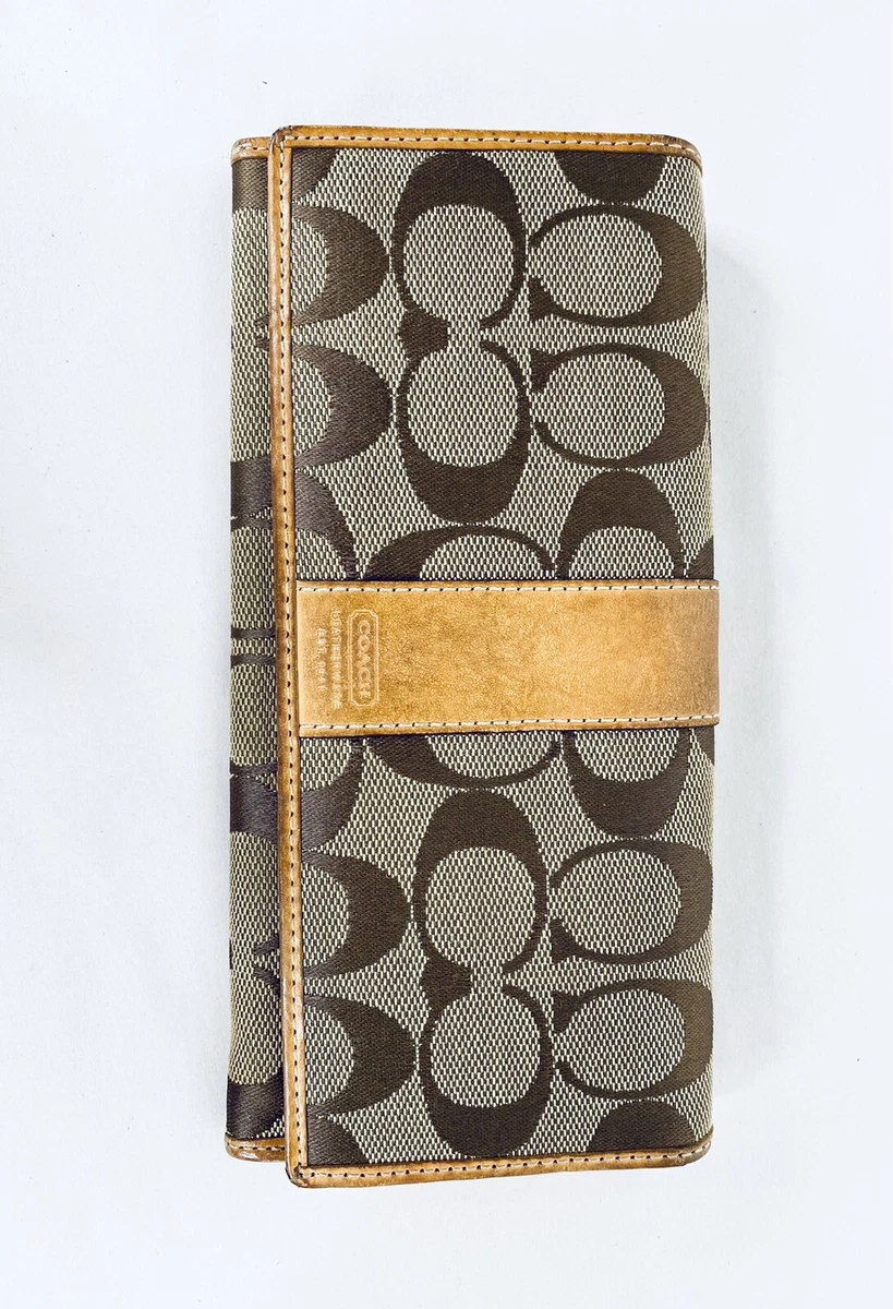 Coach Signature Large Brown Wallets