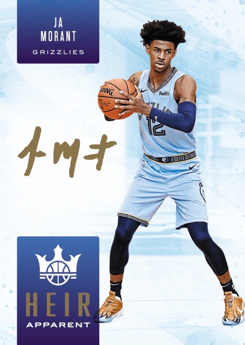 2019 Court Kings Ja Morant Heir Apparent Auto Rookie RC NBA Dunk ...