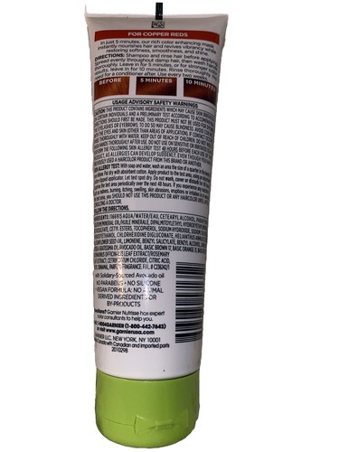 NEW Garnier Nutrisse Color Reviver 5-Min Color Mask Vibrant Copper 4.2 ...