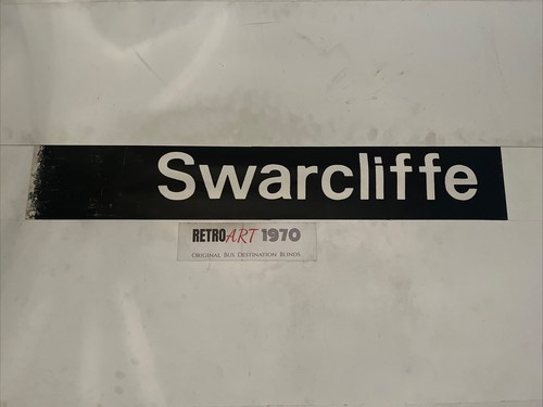 Swarcliffe - Leeds March 1984 Destination Bus Blind 37” IDEAL GIFT ...