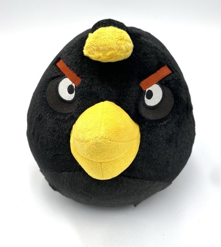 Angry Birds Plush Black Bomb Bird Large Commonwealth Stuffed Animal Toy ...