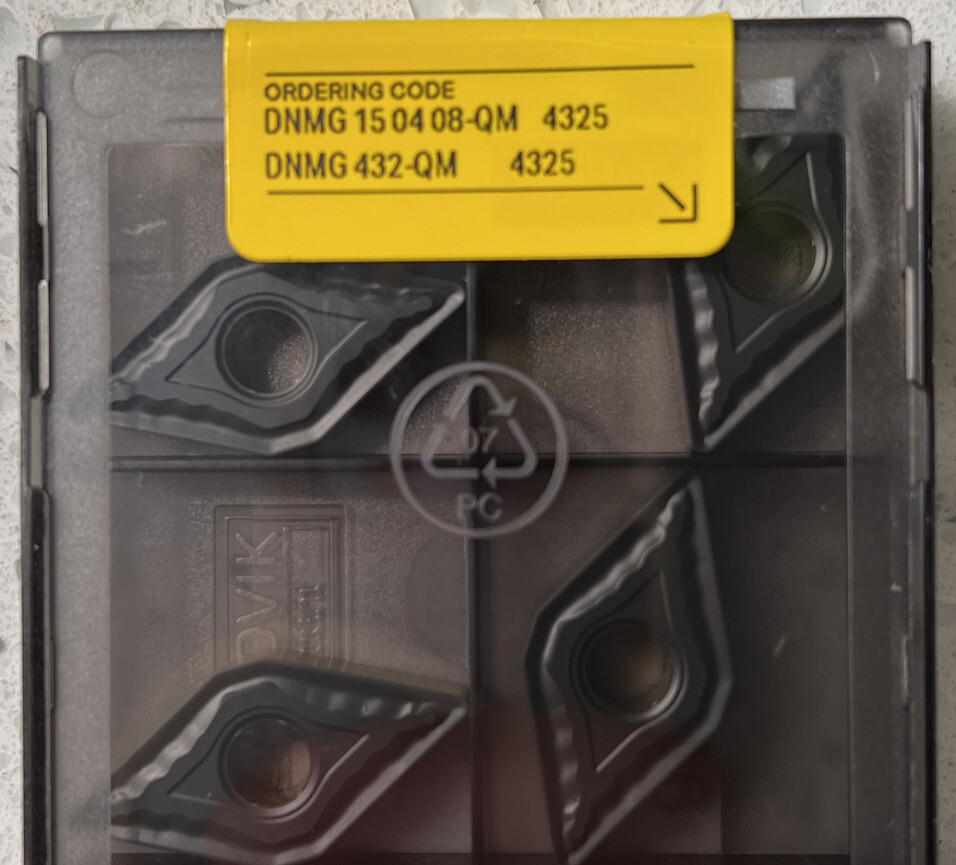 10 Pack SANDVIK DNMG 15 04 08-QM 4325 DNMG 432-QM 4325 CARBIDE INSERTS New | eBay
