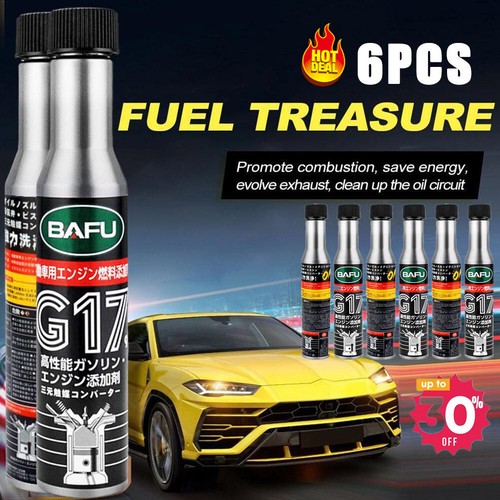 6pcs G17 Fuel Cleaner System Injector Tank Engine Car Efficient Burn 65mL φ