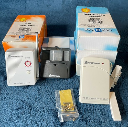X10 Wireless Base Transceiver Module 2 Door/Window Sensors and 1 Motion ...