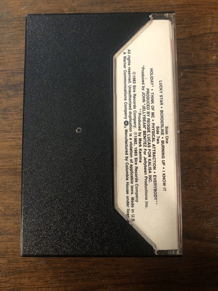 Madonna Self Titled Debut Cassette Tape 1983 Sire Records Lucky Star ...