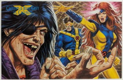 Cyclops Jean Grey Callisto Exodus Comic Poster Fleer Ultra X-Men Art ...