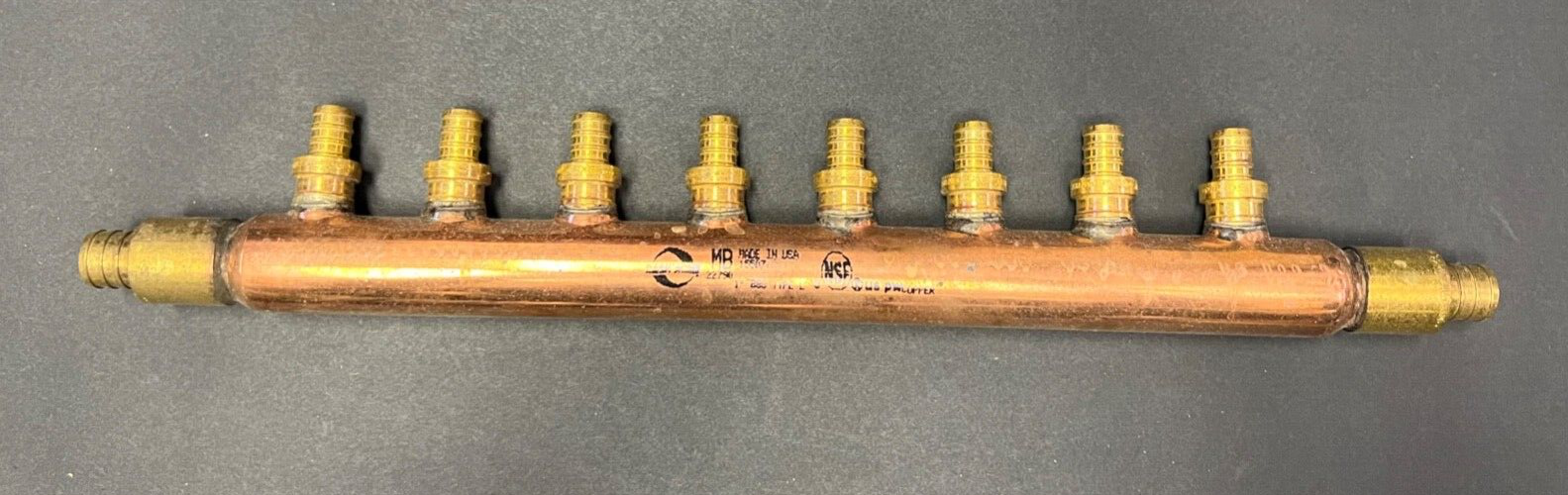 Cash Acme 22790 Copper Manifold with Pex 8 Port Open Bulk | eBay