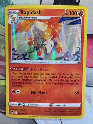 Rapidash Holo English Pokemon TCG BKBC140 | eBay