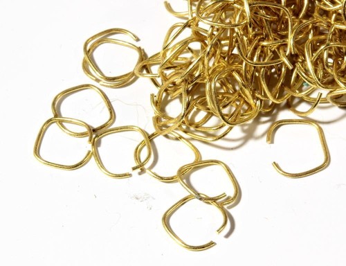 Lot (500) 10mm vintage gold tone jewelry chandelier loop connector ...