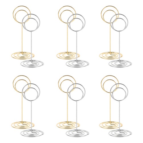 12 Pcs Table Number Holder Stand Dining Holders Restaurant Numbers ...