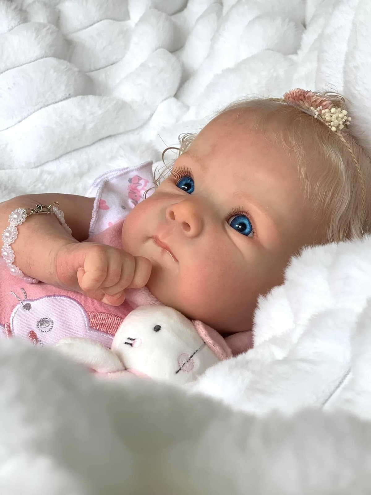 Chubby 18in Reborn Baby Dolls Adorable Chubby Girl Full Vinyl Body ...