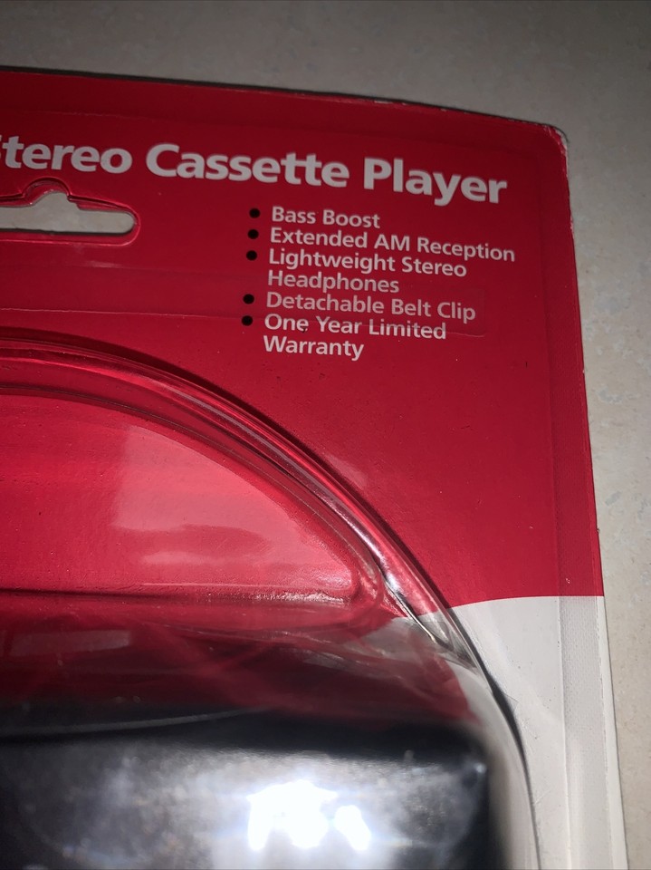 GE General Electric Personal Stereo Cassette Player 3-5468 Walkman w ...