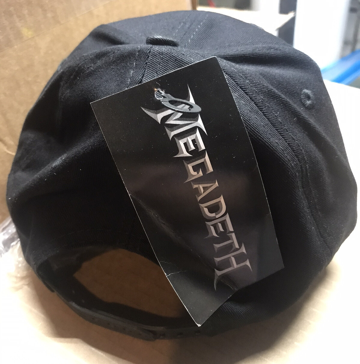 Megadeth Classic Embroidered Hazard Logo Adjustable Strapback Cap ...