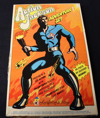 VINTAGE NICE COMPLETE MEGO 1970'S COLORFORMS ACTION JACKSON ADVENTURE ...