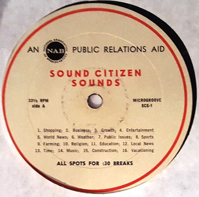 Unknown Artist - Sound Citizen Sounds LP NAB (2) SCS-1 Very Good (VG ...