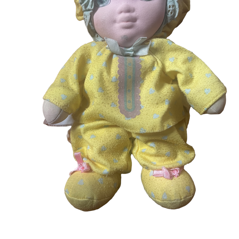 Adorable All Cloth Vintage 1986 Jammie Pies, Ditty Baby Yellow Doll by ...