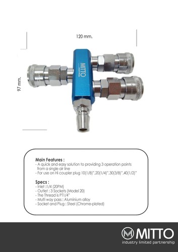 3 Way Pass Quick Connect Coupling Air Hose Coupler Tool | eBay