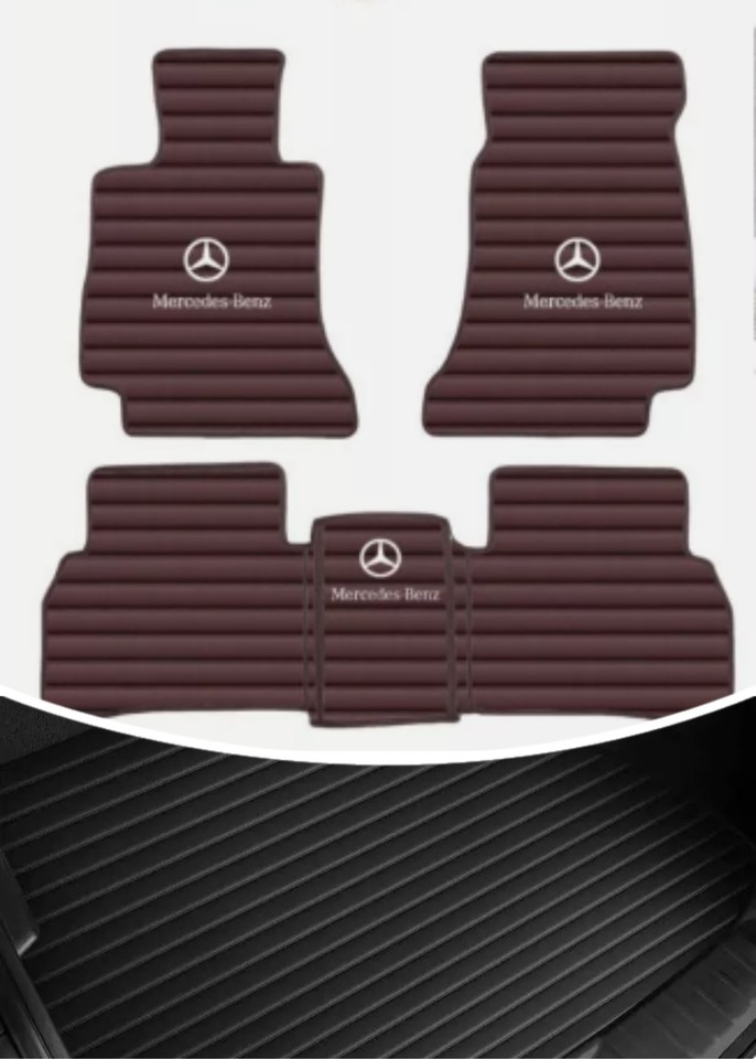 Black Mat For Mercedes Benz Car Floor Mats All Models Carpets Luxury ...
