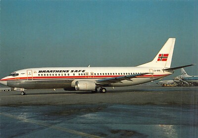 Airline Postcards Braathens S.A.F.E. Boeing 757-405 LN-BRB | eBay