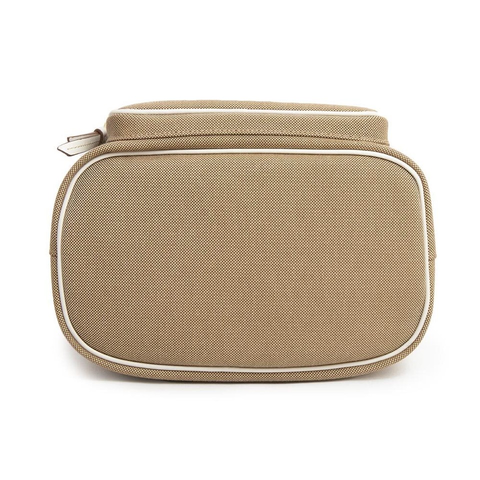 Prada Jacquard 2Way Shoulder Handbag Diagonal Leather Corda Tarco Gold ...