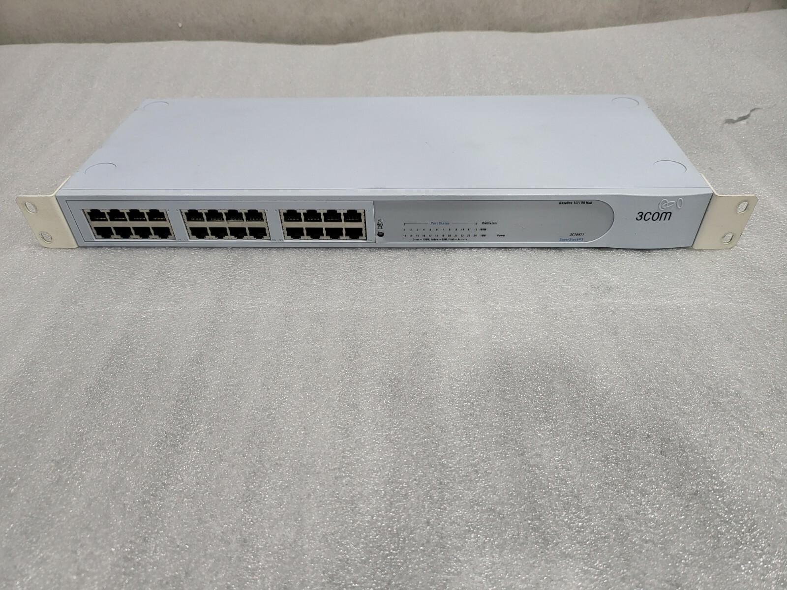 As-Is 3COM BASELINE 10/100 Hub 3C16411 1641-110-000-AA | eBay