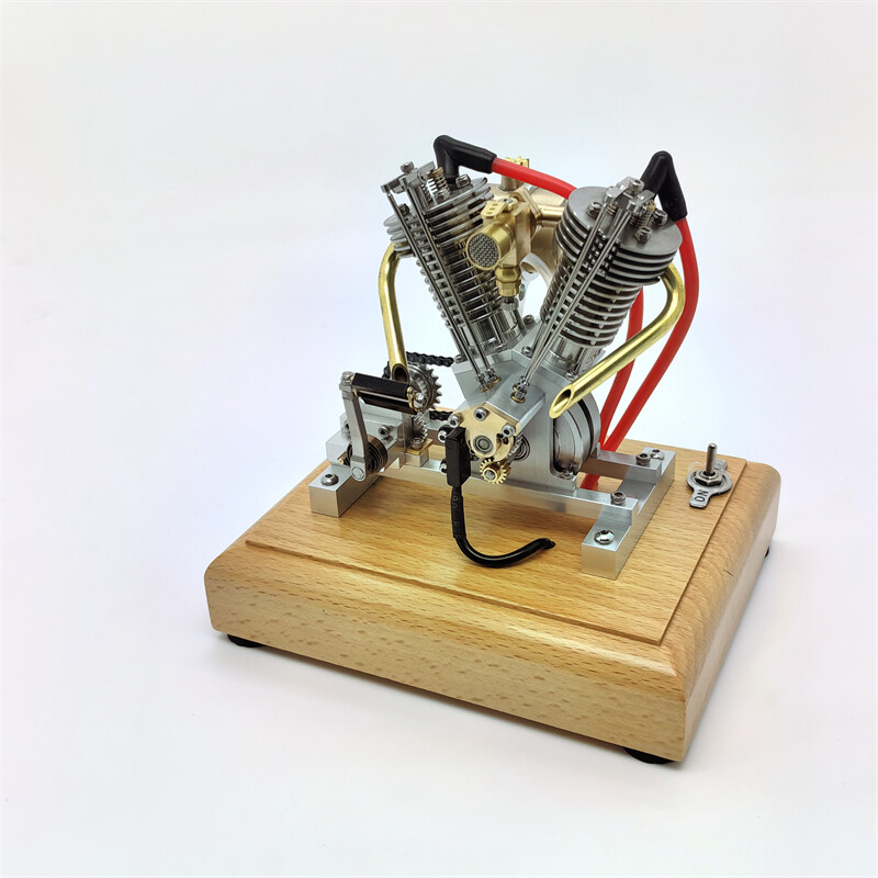 ENGINEDIY H08 Hoglet OHV V-Twin 4-Stroke Gasoline Motorcycle Engine ...