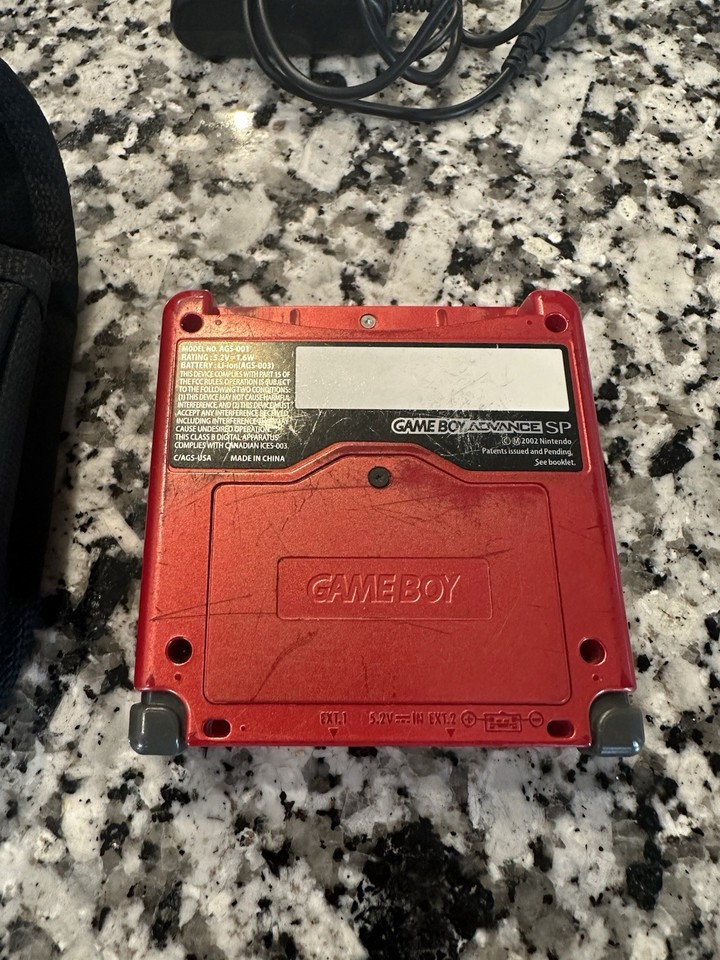 Nintendo Game Boy Advance SP - Flame Red - Charger Included, new ...