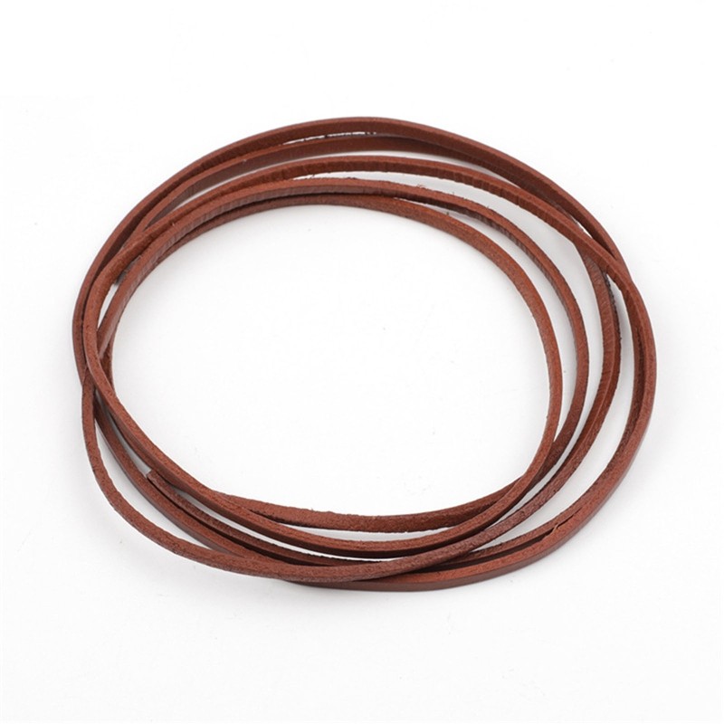 3mm Flat Leather Cord Strip Braiding String for Jewelry Making Shoe ...