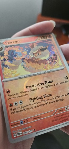 Flareon (Master Ball Pattern) 013/131 Prismatic Evolutions Holo | eBay