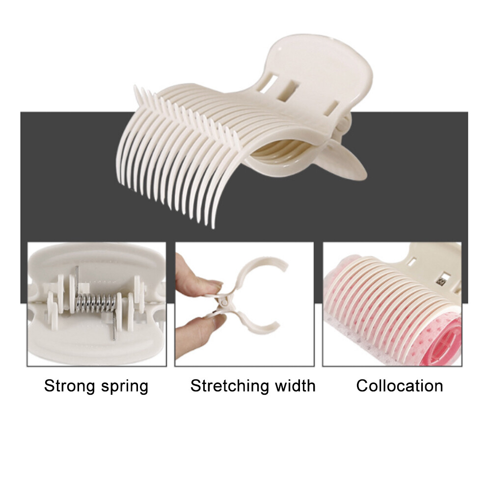 12PCS Hot Roller Clips Hair Curler Claw Clips Hair Perm Insulation Clip ...