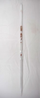 KIMAX Glass Class A 2mL TD Reusable Bulb Volumetric Pipette Pipet 37004 ...