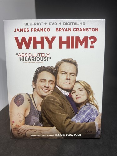 Why Him? (Blu-ray, 2016) James Franco & Bryan Cranston Come With Slip ...