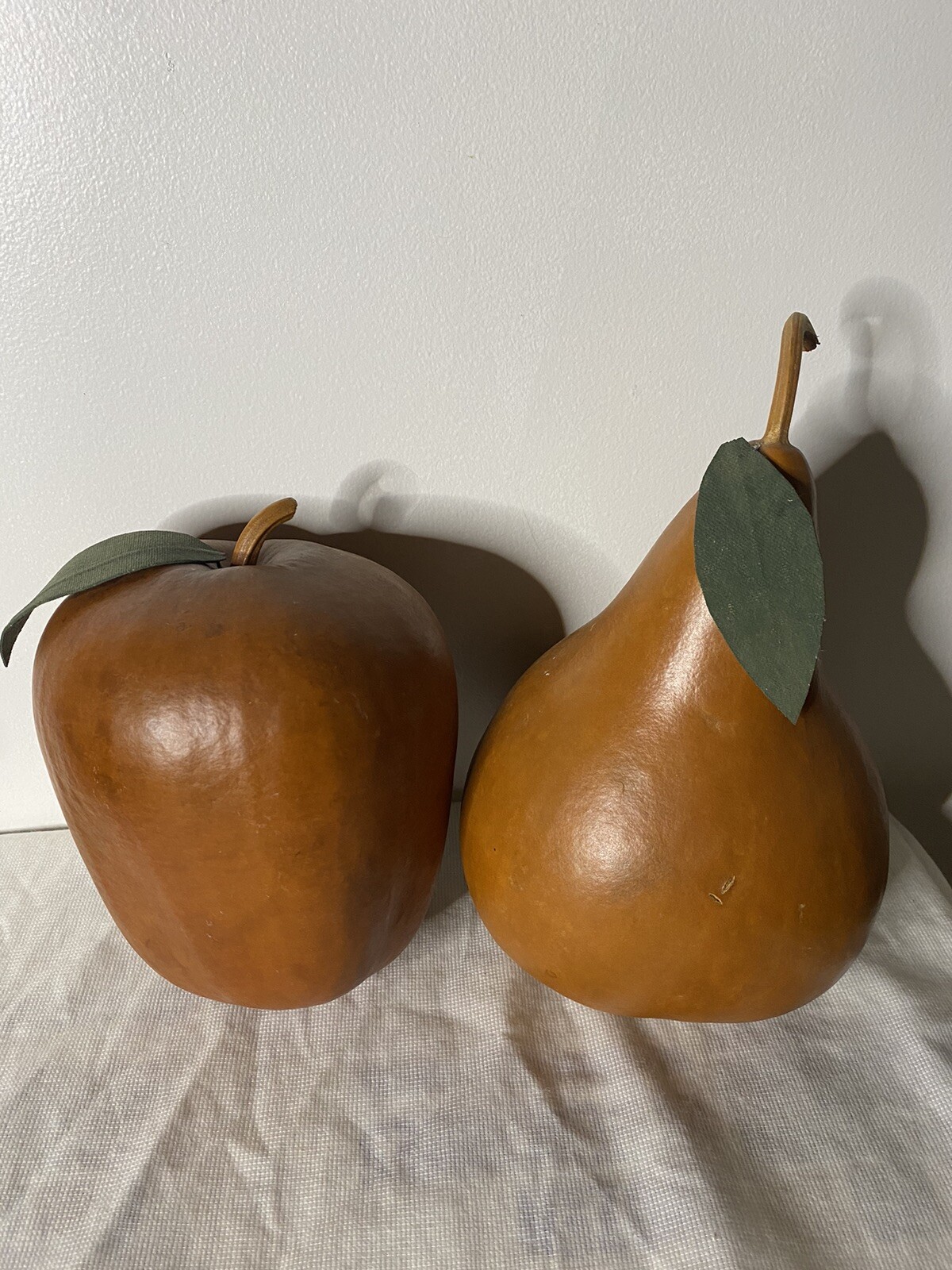 Apple & Pear Shaped Natural Dried Gourd Martin 11" tall x 8" across ...