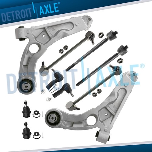 10pc Front Lower Control Arms Sway Bars Tie Rods for 2014-2018 Jeep ...