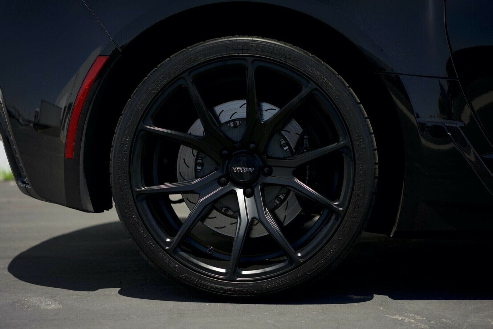 VARRO VD 01 SATIN BLACK WHEELS CORVETTE C6 C7 C8 Z51 STINGRAY 19X9.5 ...