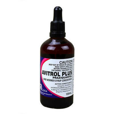 Mavlab Avitrol Plus Bird Wormer Syrup Concentrate Aviary 100ml | eBay ...