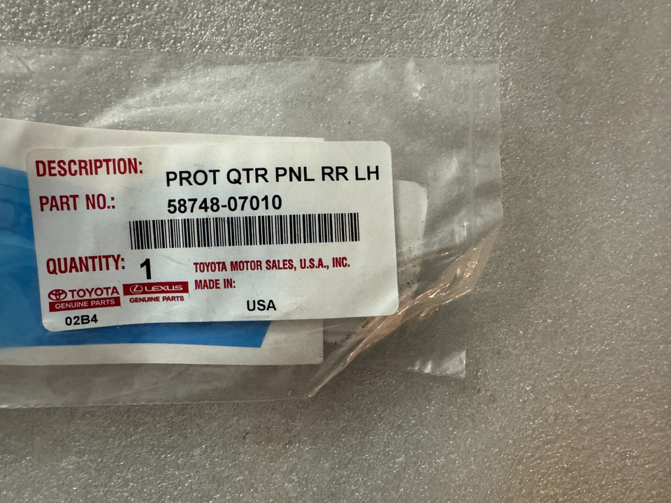 2013-2018 TOYOTA AVALON RR LH QUARTER PANEL PROTECTOR NEW OEM 58748 ...