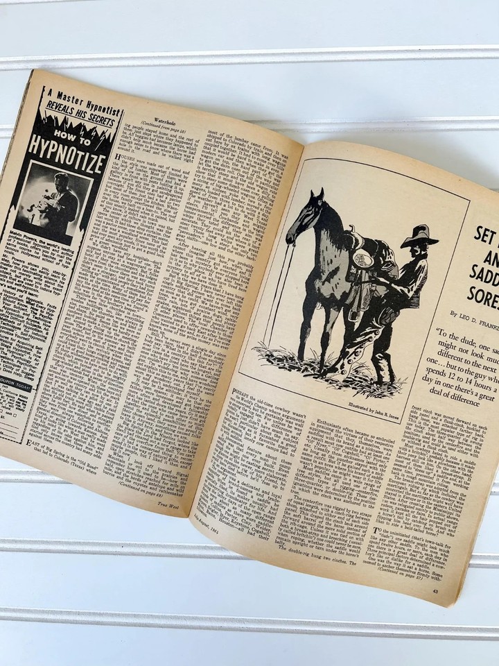 Vtg TRUE WEST Magazine Ghost Town Special Battle Of Pierre's Hole Aug ...