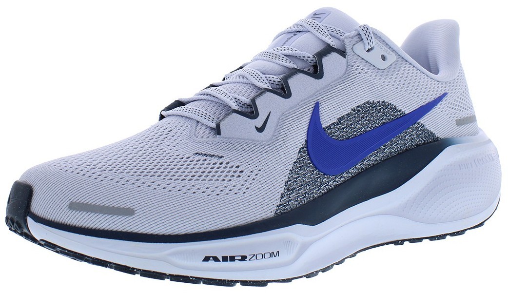 Size 10 - Nike Pegasus 41 Football Grey/Armory Navy/White/Hyper Royal W ...