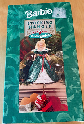 NEW 1996 HALLMARK BARBIE HOLIDAY STOCKING HANGER | eBay