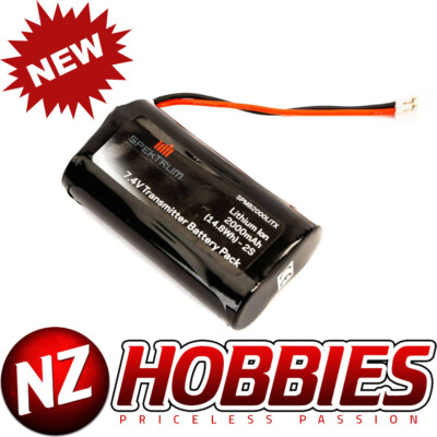 SPEKTRUM 7.4v 2000mAh TX Battery: DX9,DX7S,DX8 # SPMB2000LITX | eBay
